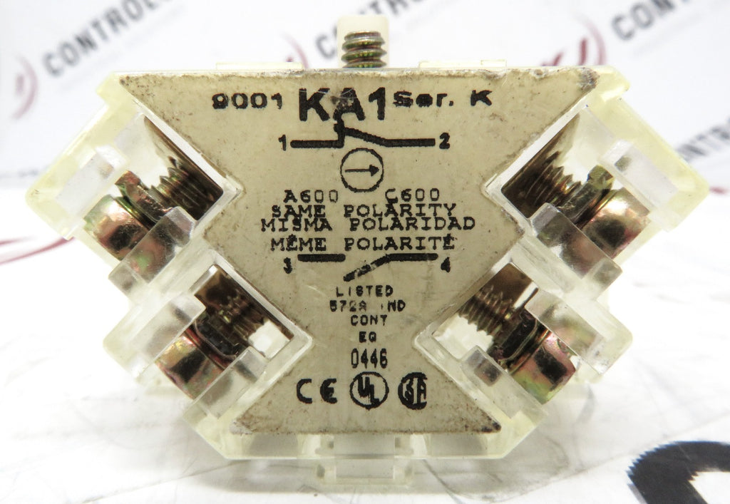 Schneider Electric Square D 9001-KA1 Contact Block (Series J & K Mixed