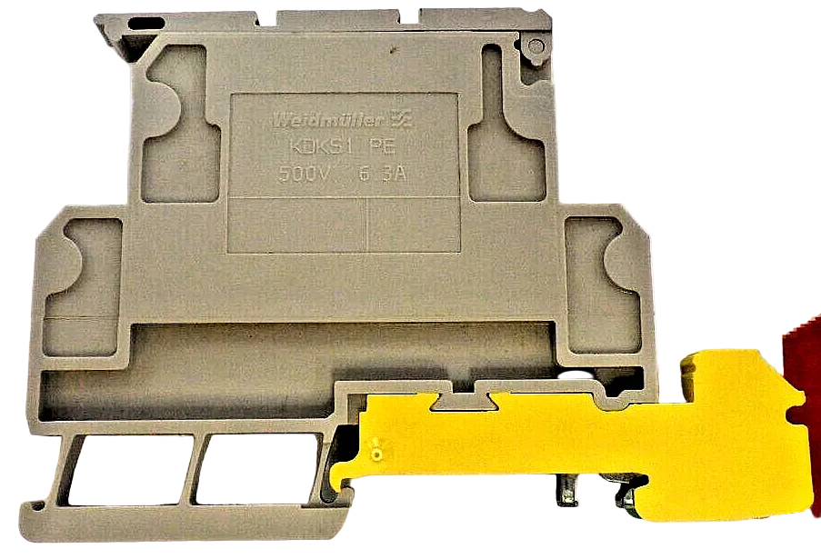 Weidmüller KDKS1PE Fuse Terminal Block, 6.3 A, 500 V (Lot of 4)